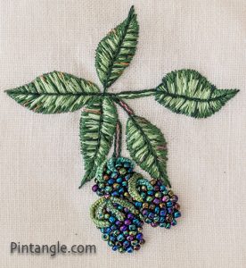 Raised embroidery and Stumpwork - Pintangle