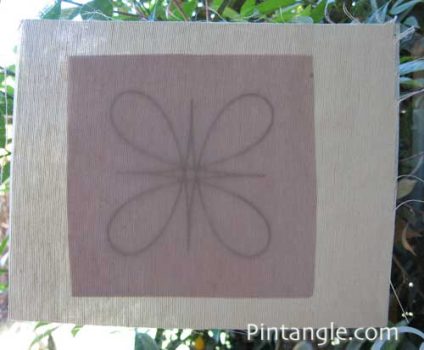 Transfer Hand Embroidery Patterns to Fabric method 2 step 2 - Pintangle