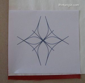 Transfer Hand Embroidery Patterns to Fabric method 1 step 2 - Pintangle