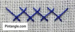Herringbone Stitch - Pintangle Hand embroidery stitches