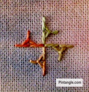 How to hand embroider Half Chevron stitch – Pintangle