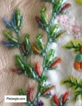Bullion Knot Stitch - Pintangle Hand embroidery stitches