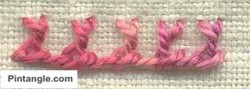 Bonnet stitch - Pintangle Stitch Dictionary