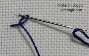 Top Knotted Buttonhole - Pintangle - Stitch Dictionary