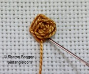 Raised Cross Stitch Flower Stitch - Pintangle