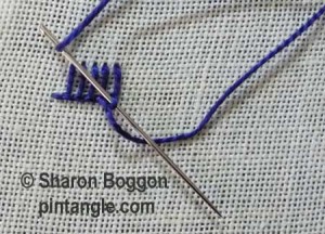 Buttonhole Picot — 2 Versions - Pintangle Stitch Dictionary