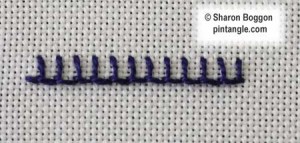 Barb Stitch and Beaded Barb stitch - Pintangle