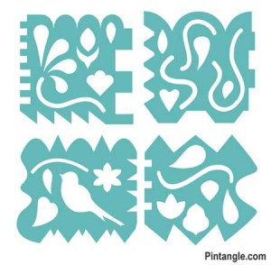 Crazy quilt template set 2 - Pintangle