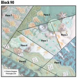 Crazy Quilt Block 90 - Pintangle
