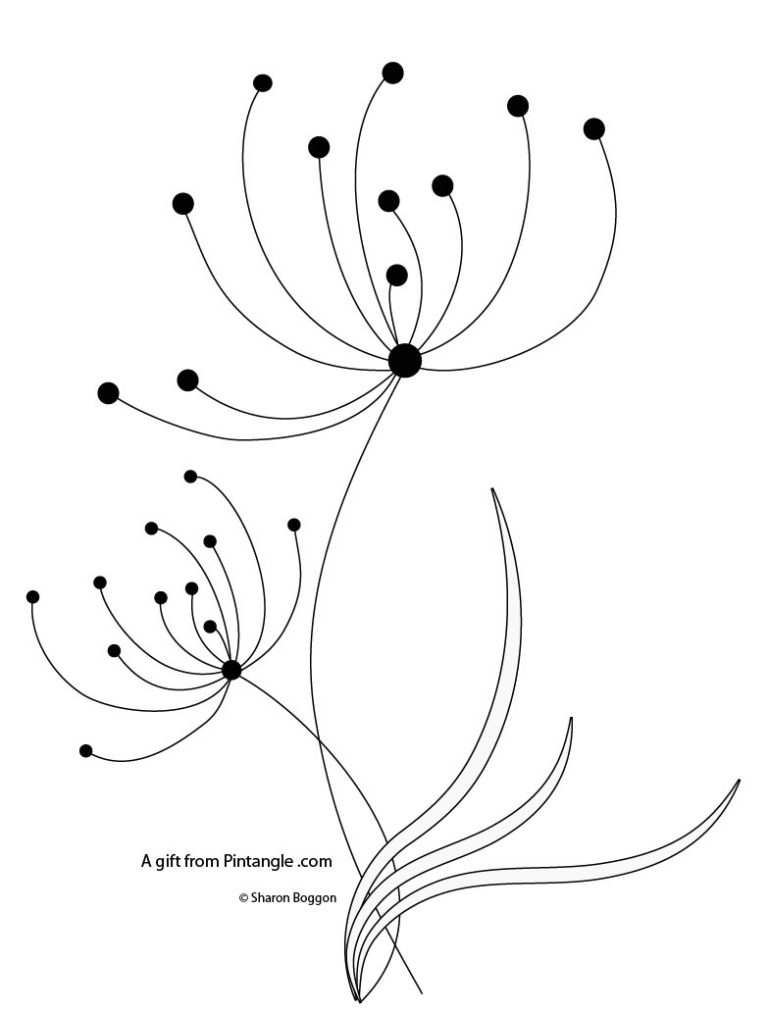 Free hand embroidery pattern from Pintangle.com – Pintangle