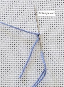 How to start embroidery without a Knot - Pintangle