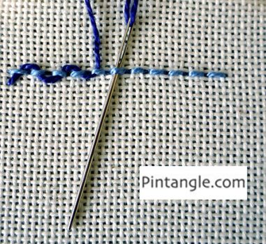 Threaded Back Stitch - Pintangle