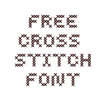 Free Cross Stitch Font - Pintangle